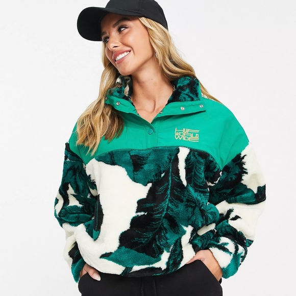 HUF | Jackets & Coats | Huf Sativa Sherpa Pullover Nwt Size Xs | Poshmark